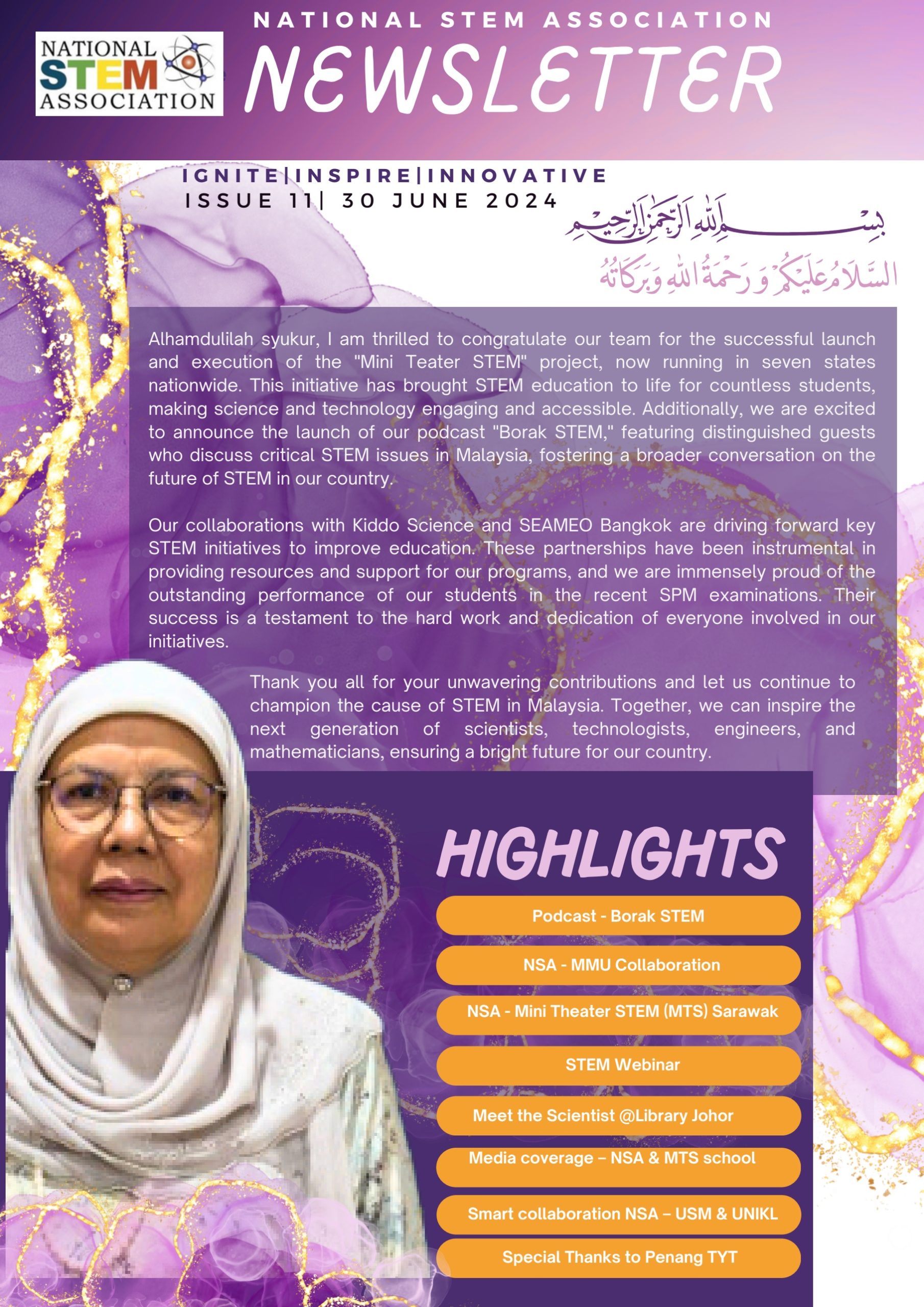Newsletter Issues – National STEM Association Malaysia